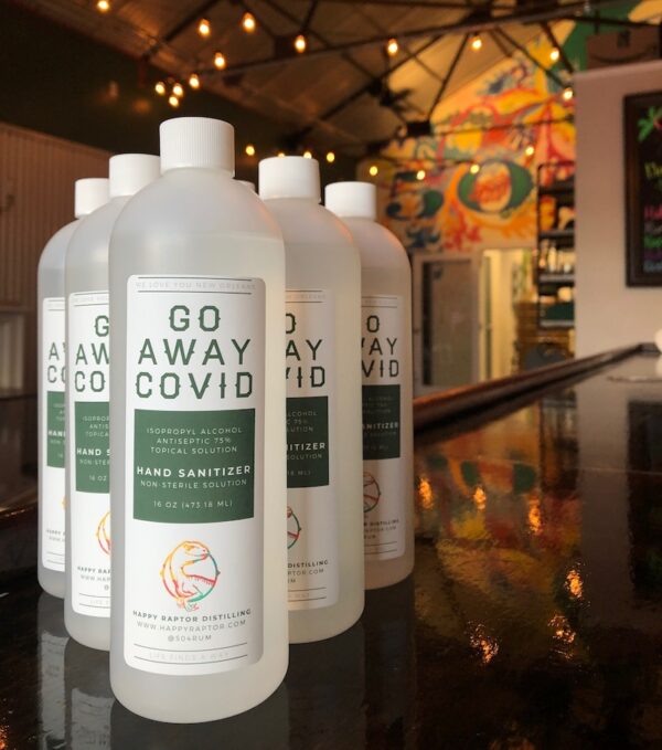 Happy Raptor Distilling Now Producing Hand Sanitizer