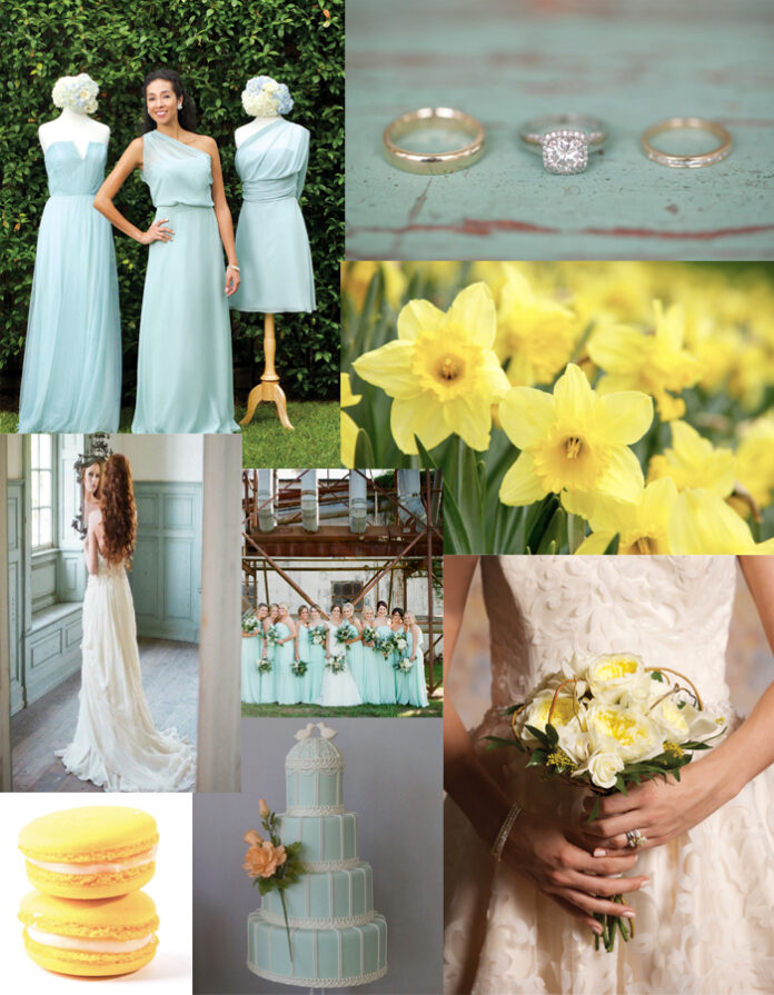 Color Inspiration: yellow and mint