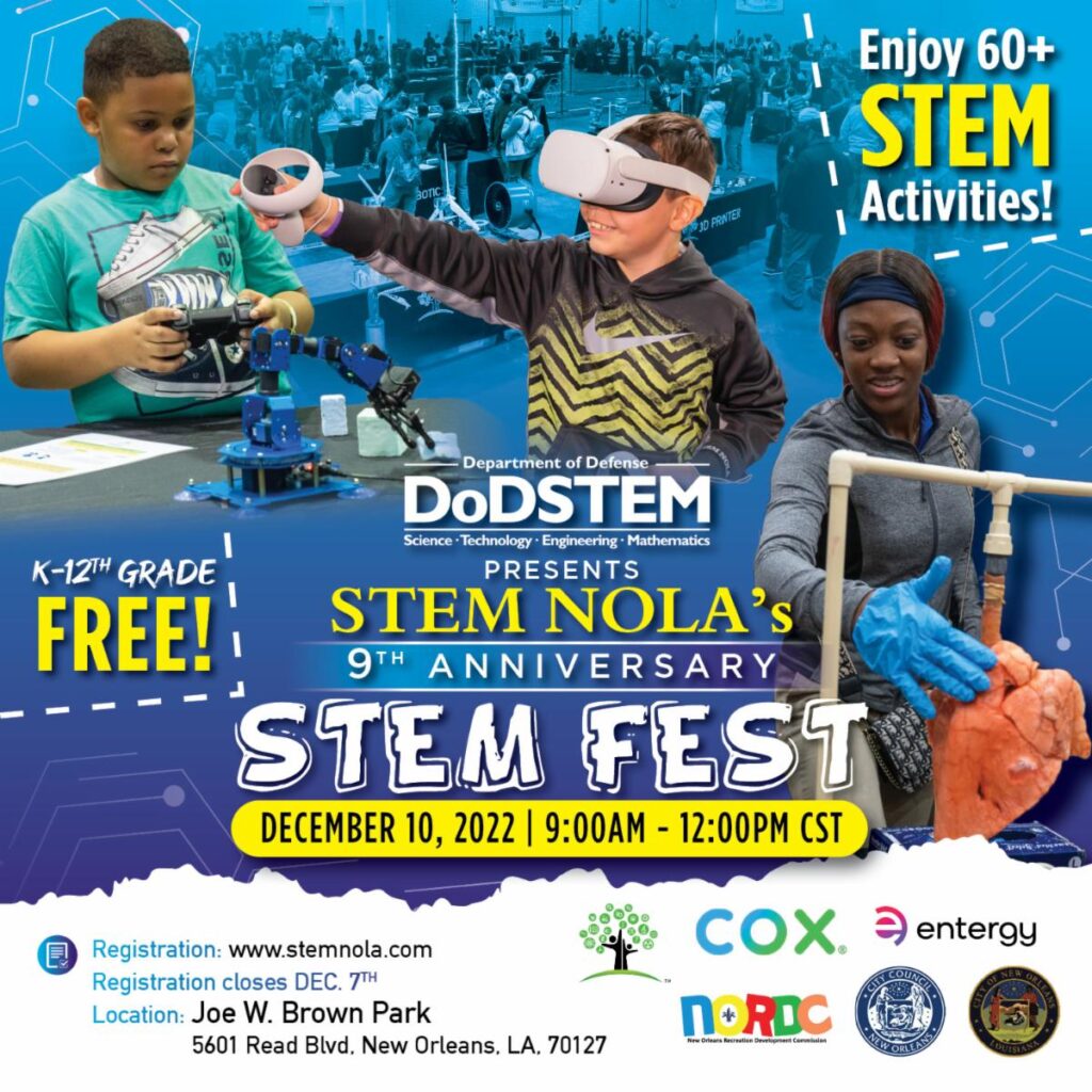 Registration Open for DoD STEM NOLA STEM FEST