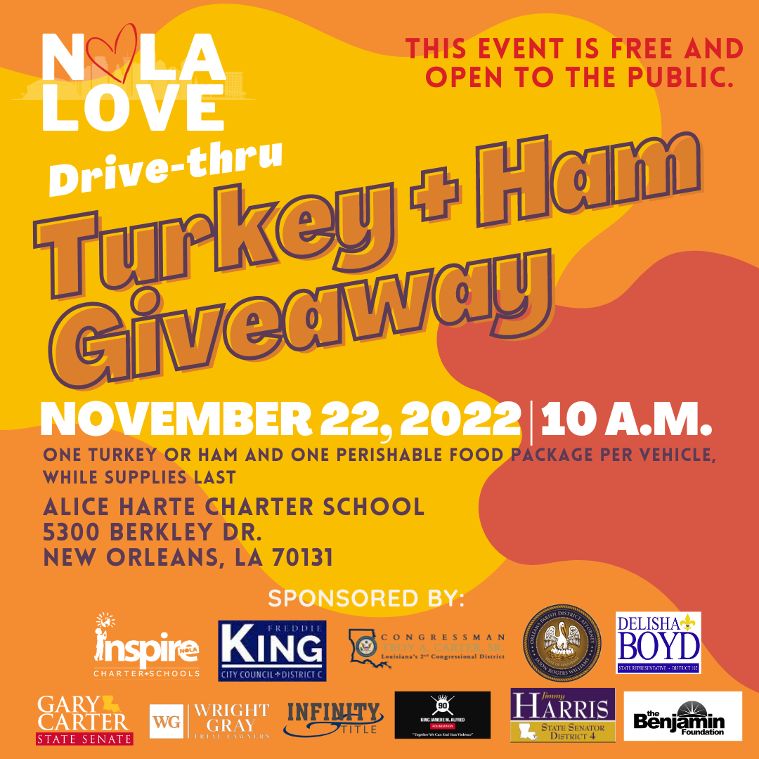 InspireNOLA Hosts Annual Turkey and Ham Giveaway