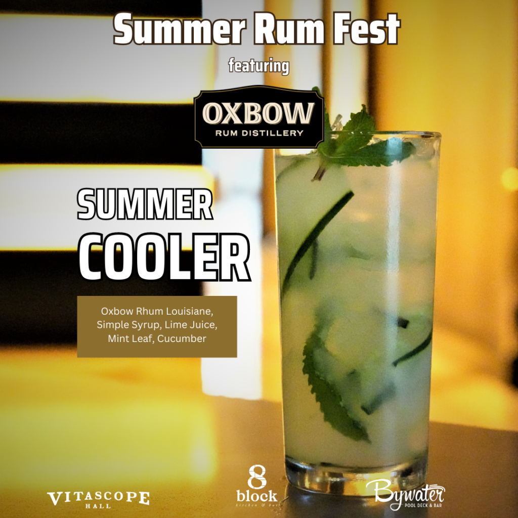 Hyatt Regency New Orleans Partners with Oxbow Rum for Summer Rum Fest Menu