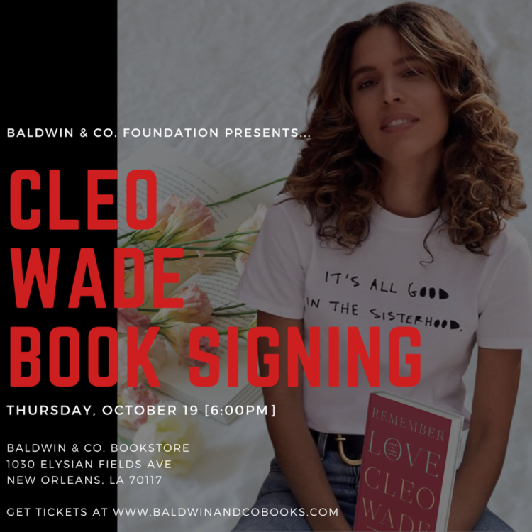 Cleo Wade Book Signing at Baldwin & Co.