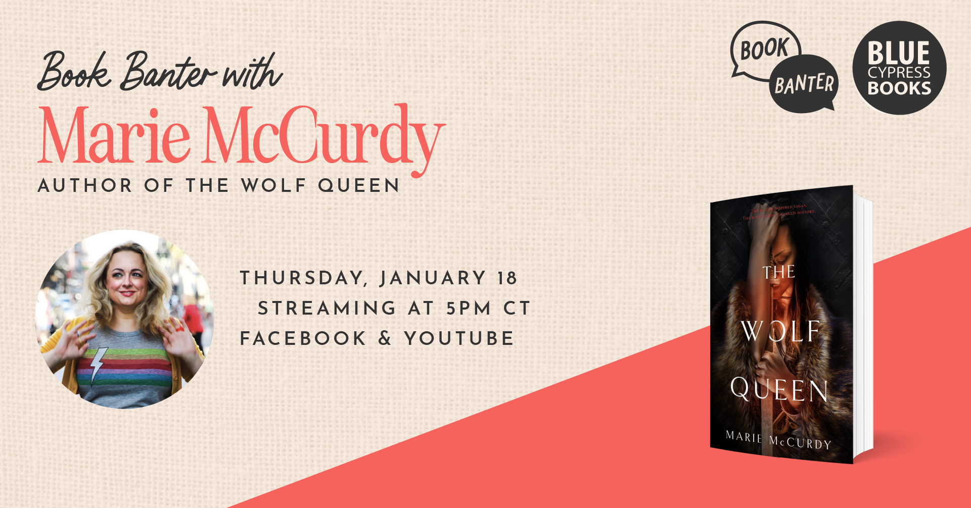 Blue Cypress Books Presents Book Banter with Marie McCurdy