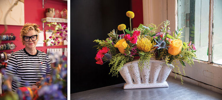 Flower Arranging Without a Vase