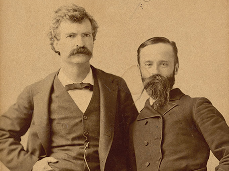 1882: Mark Twain and George Washington Cable