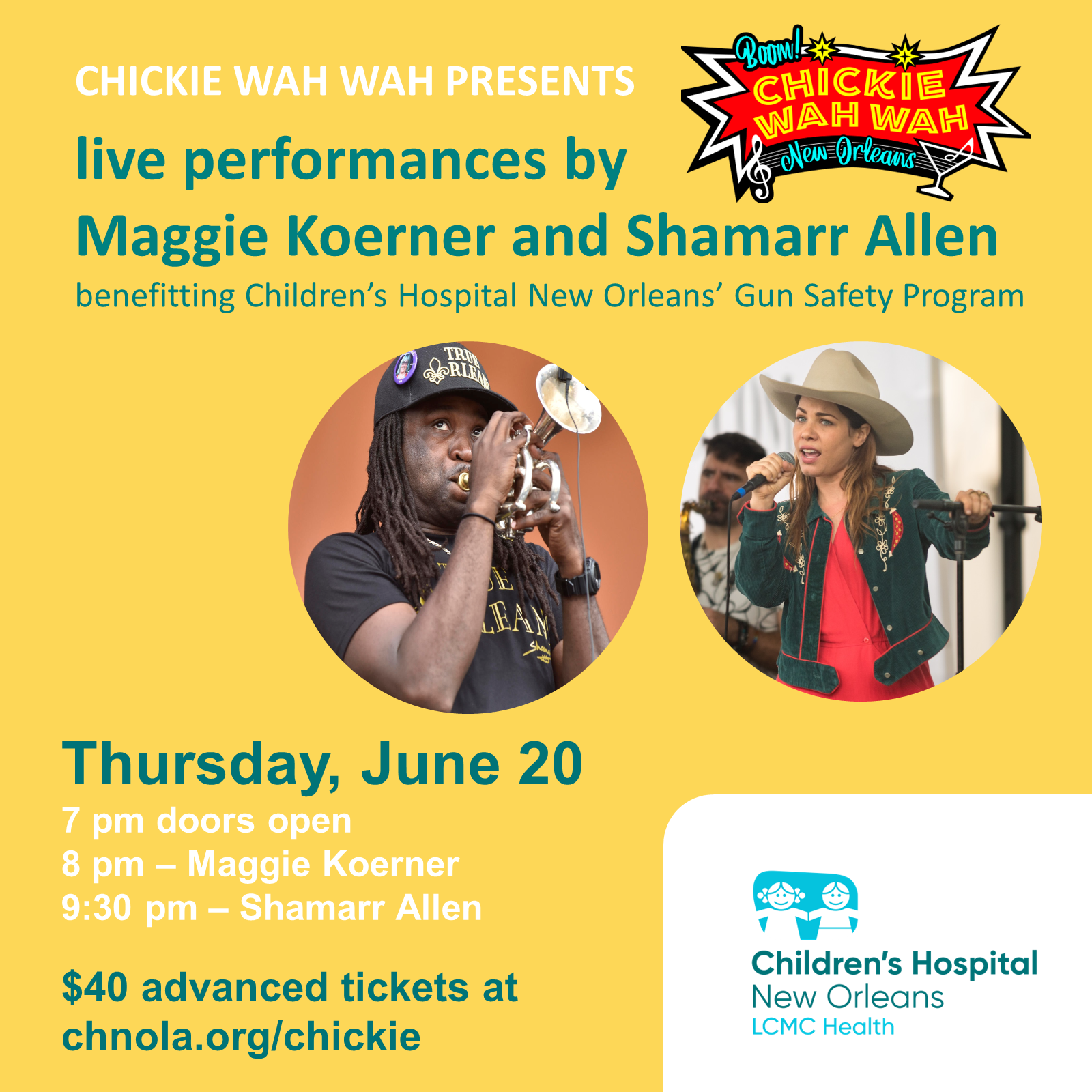Children's Hospital, Chickie Wah Wah Announce Concert to Raise ...