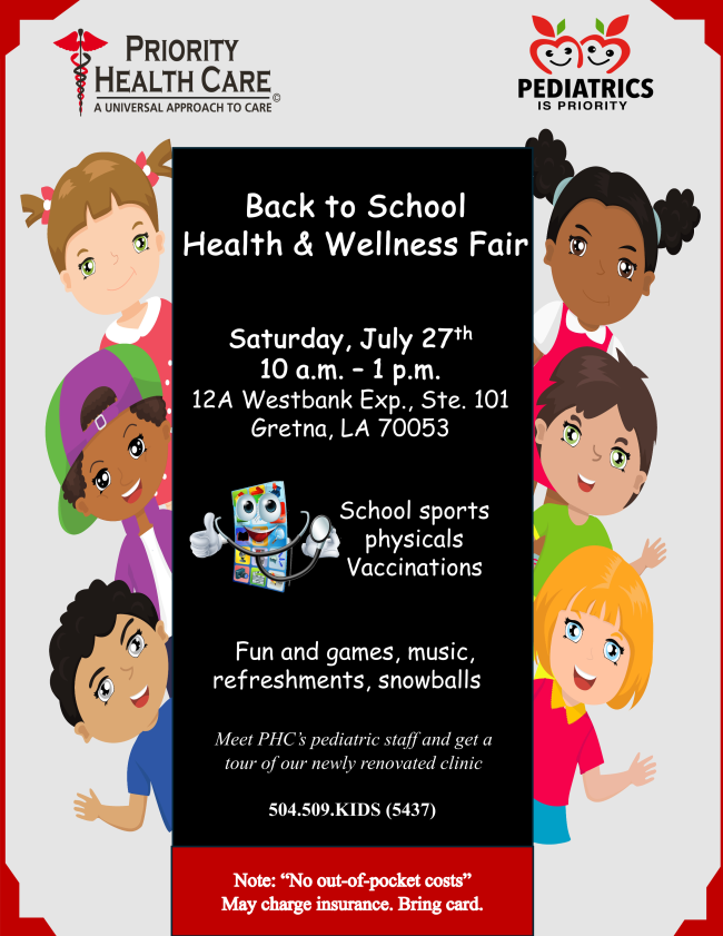 PHC to host Back to School Health & Wellness Fair