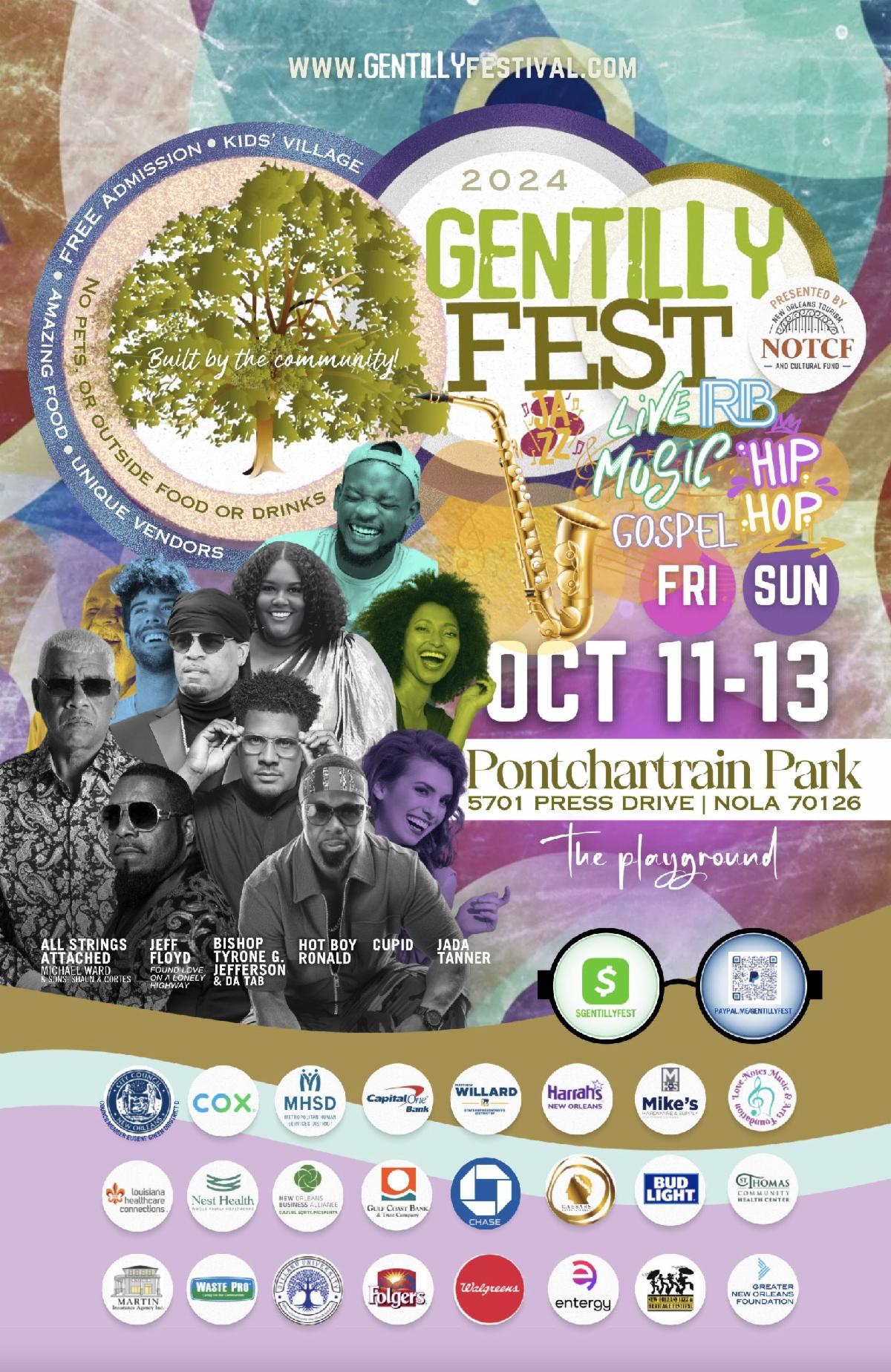 Gentilly Fest 2024 Oct. 11-13