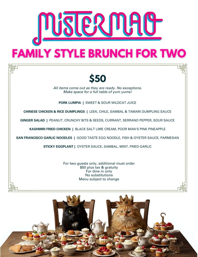 New Brunch Announced at Mister Mao