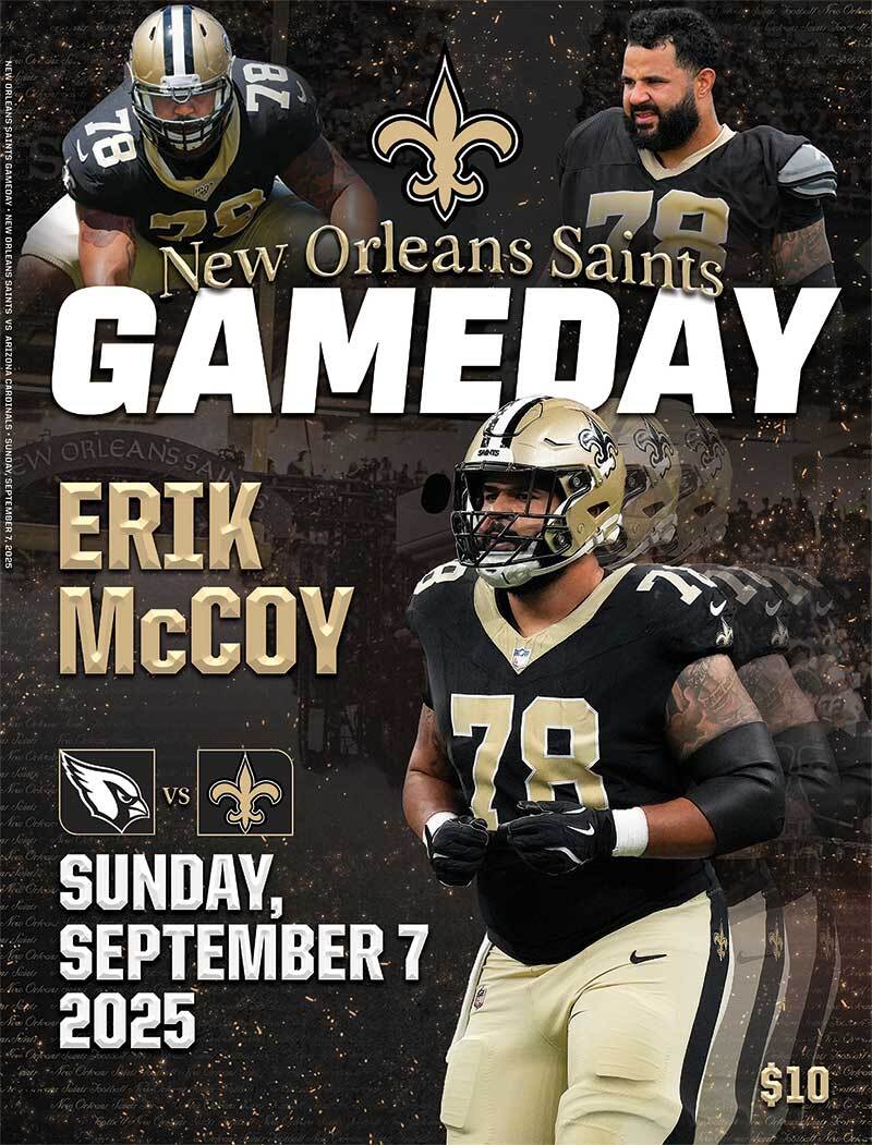 New Orleans Saints Sept. 7 Gameday Magazine - New Orleans Magazine