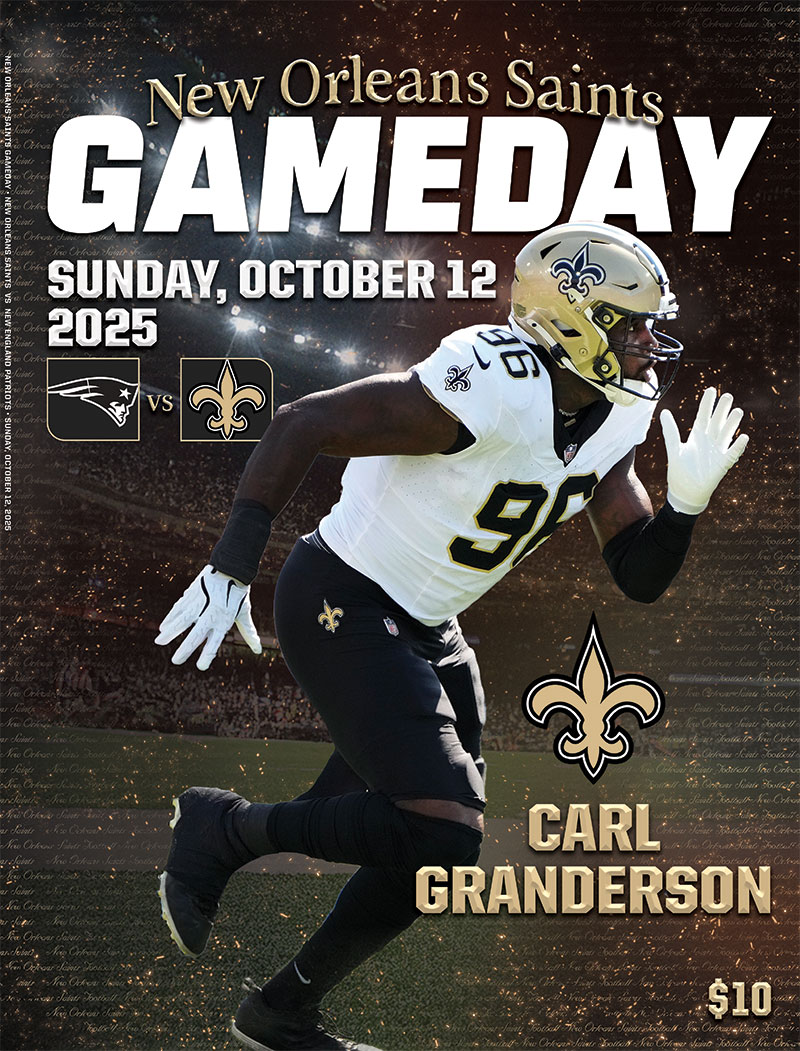 New Orleans Saints Oct. 12 Gameday Magazine - New Orleans Magazine