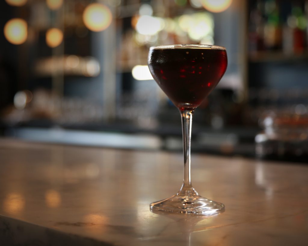 Black Manhattan Cocktail Recipe from Osteria Lupo