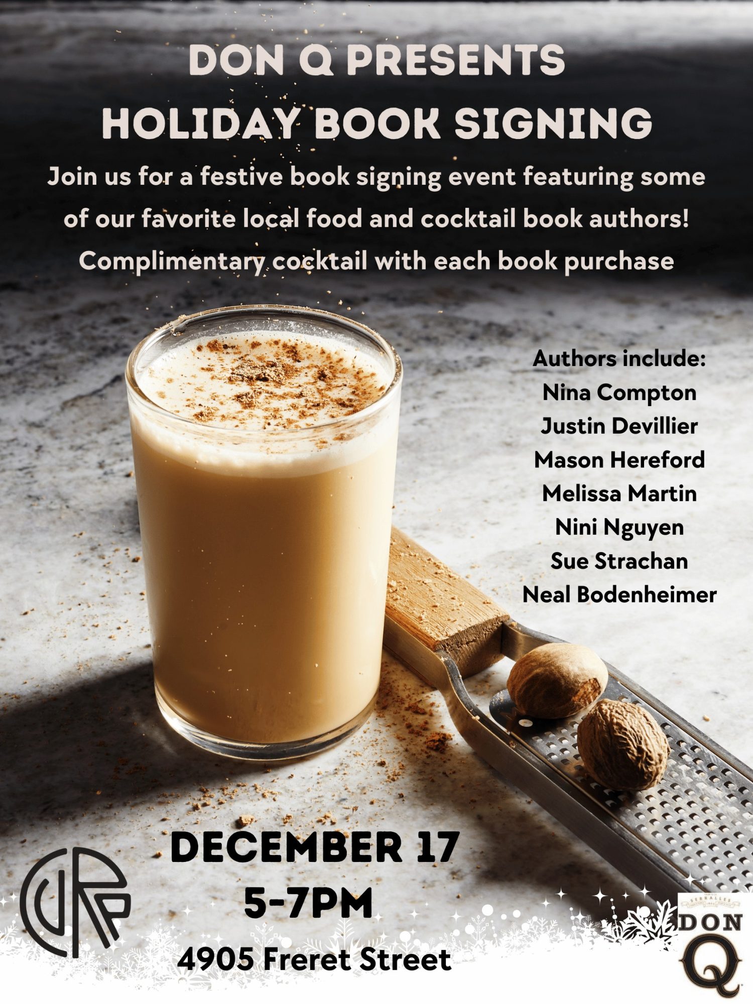 Cure Hosts Holiday Book Signing Event on Dec. 17