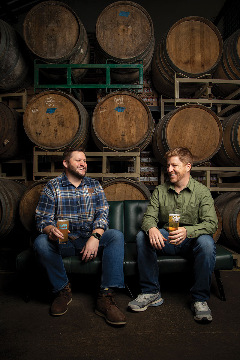 Jacob Landry and Kyle Huling of Urban South Brewery