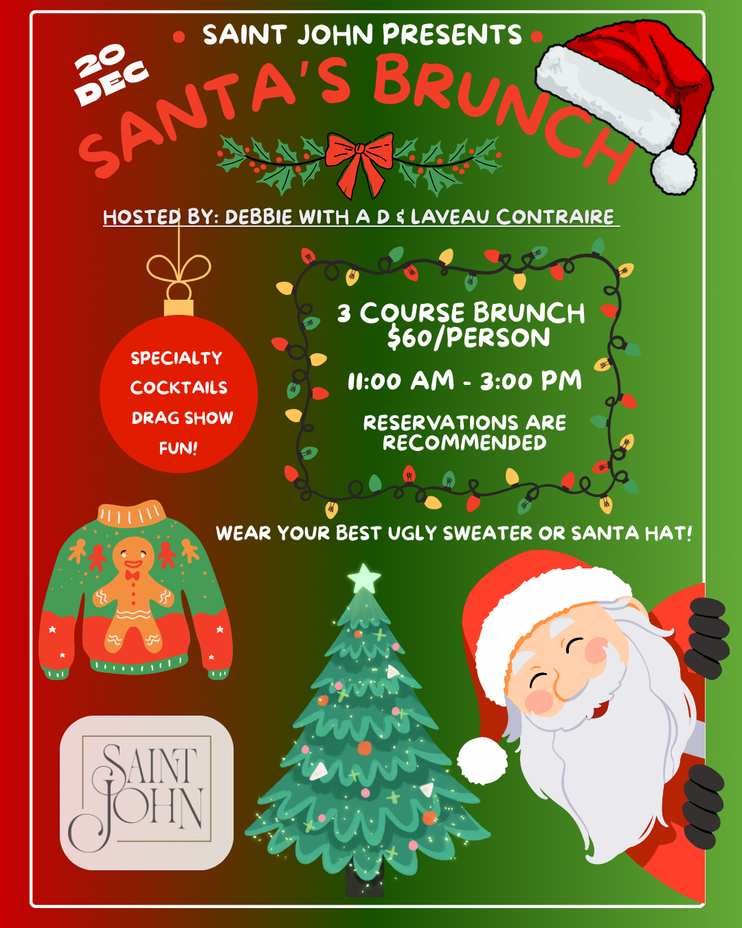 Santa Brunch at Saint John: A Festive Dining Experience